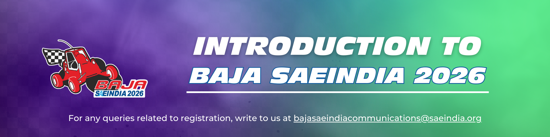 Introduction to BAJA SAEINDIA 2026 | Pod